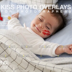 Kiss Photoshop Overlays, Lips Photo Overlays, Valentines Photo Overlays ...