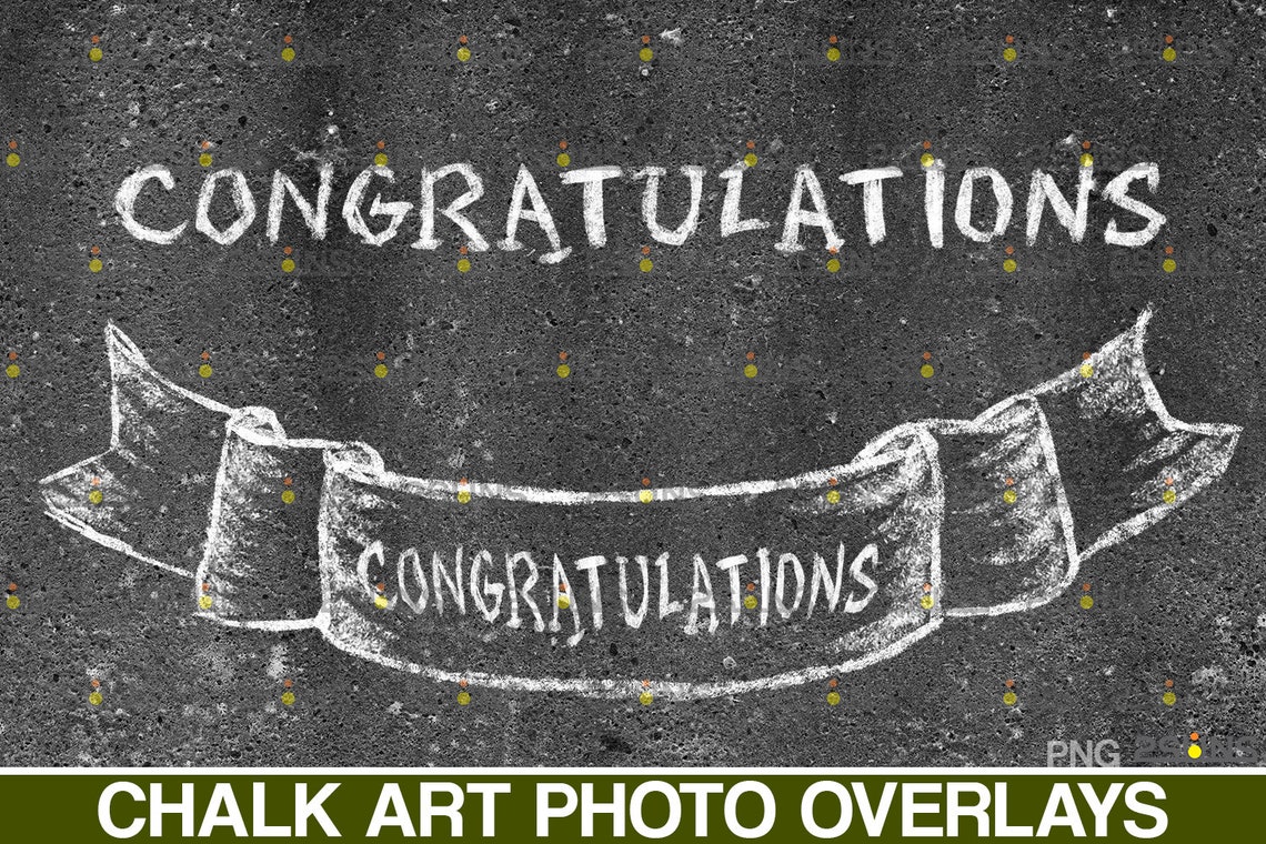 Photoshop Overlays, Graduation Overlays, Photo Overlays Sidewalk Chalk ...