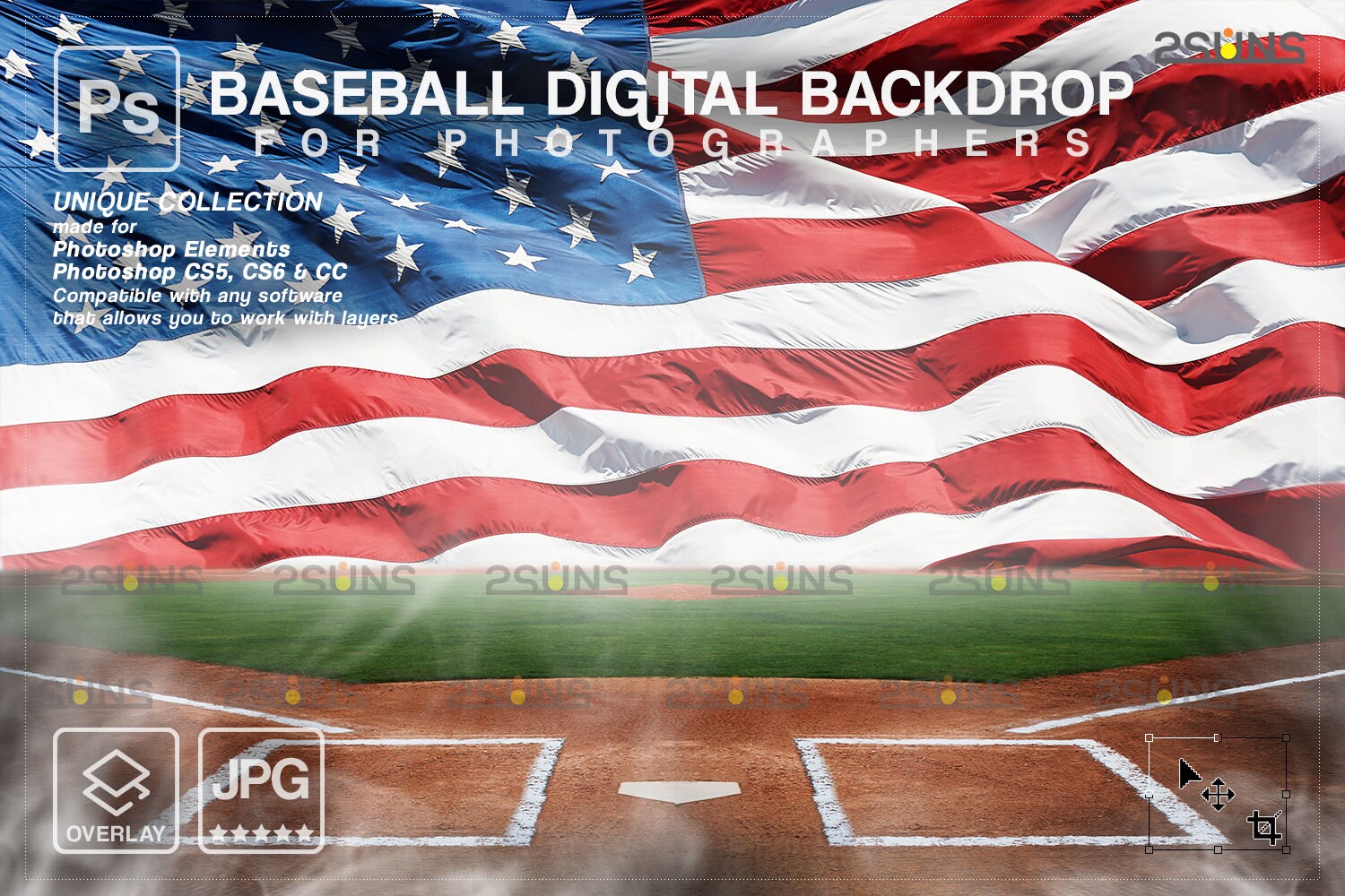 Baseball Backdrop Sports Digital Background Photoshop - Etsy
