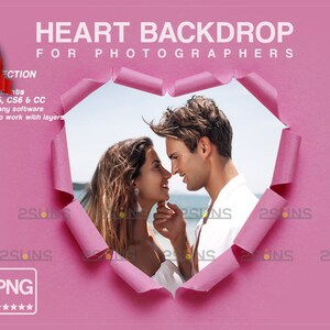 Torn Paper Overlay, Valentine Photoshop Overlays, Wedding Overlays ...