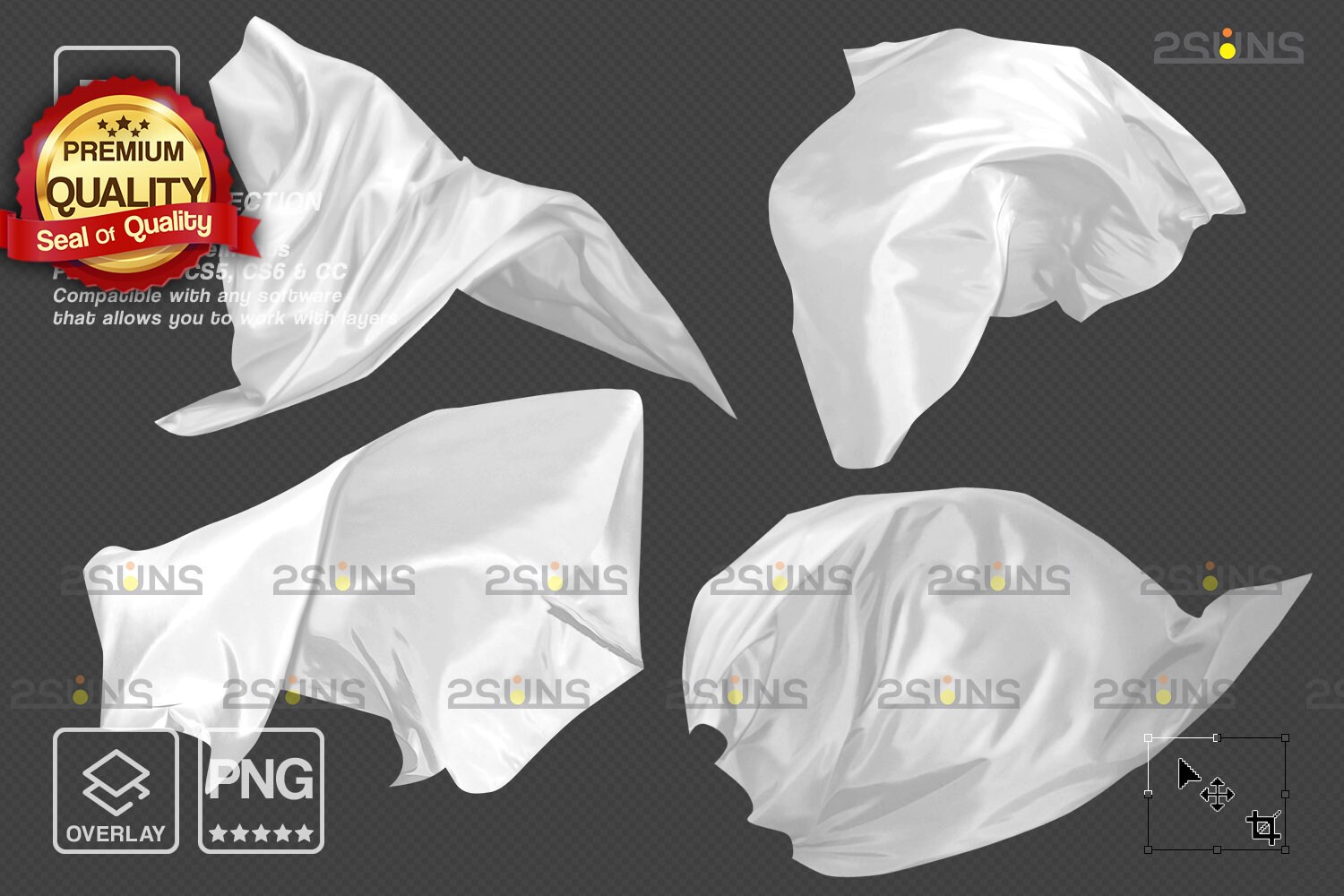 Flying Fabric Photo Overlay, Flying Dress Overlay, Fabric Photoshop ...