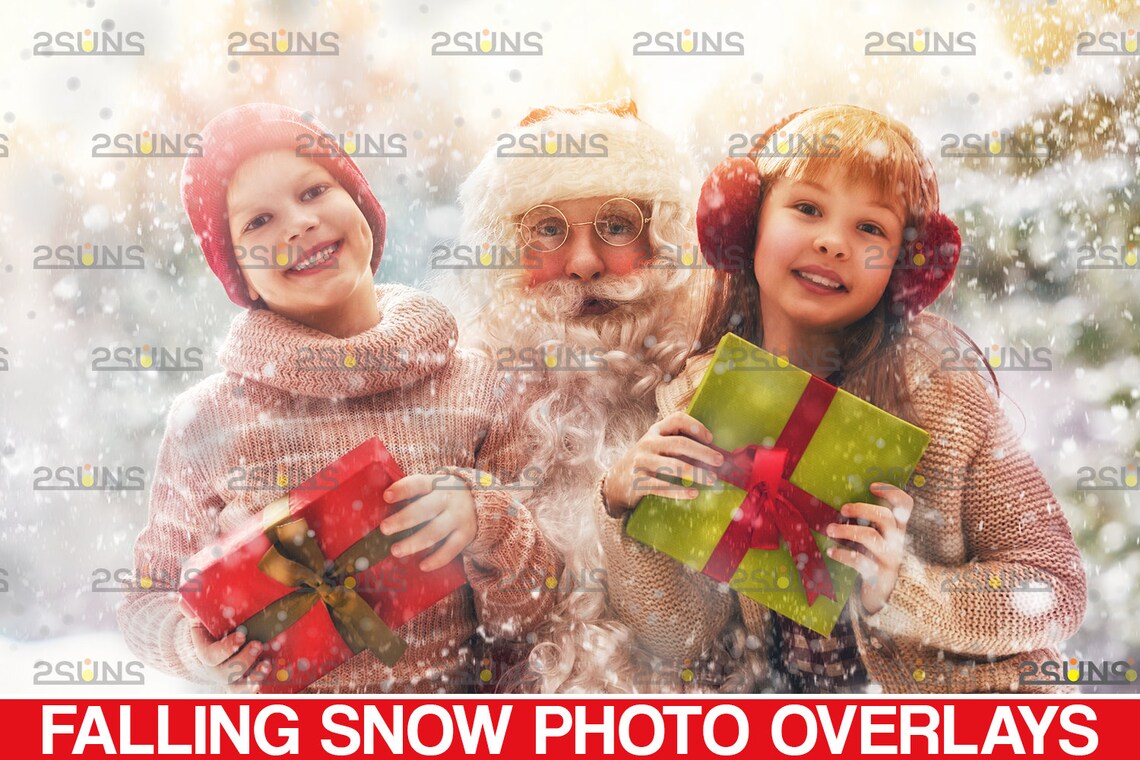 Falling Snow Overlay Snowy Overlay Photoshop Overlay - Etsy