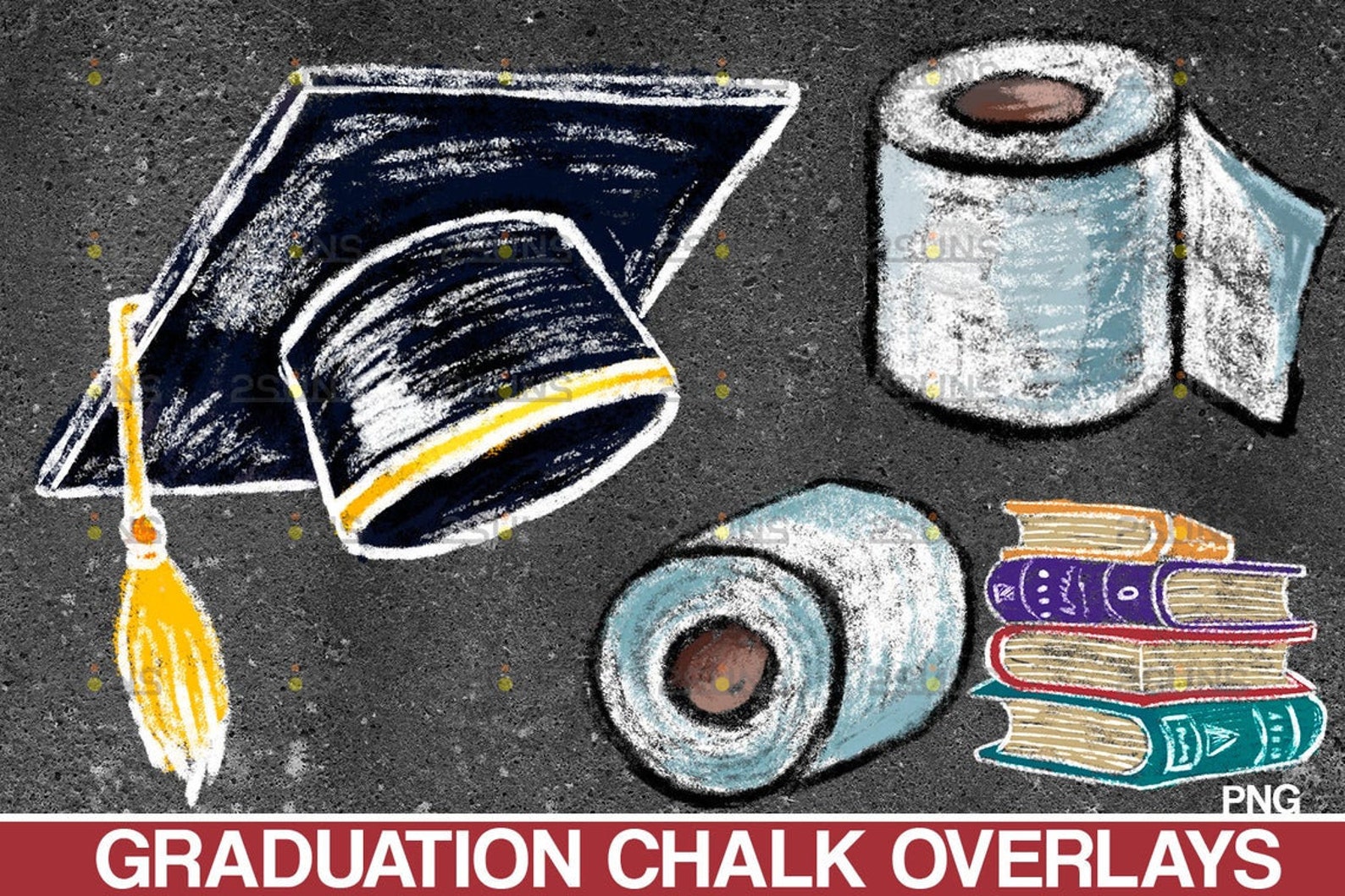 Photoshop Overlays, Graduation Overlays, Photo Overlays Sidewalk Chalk ...