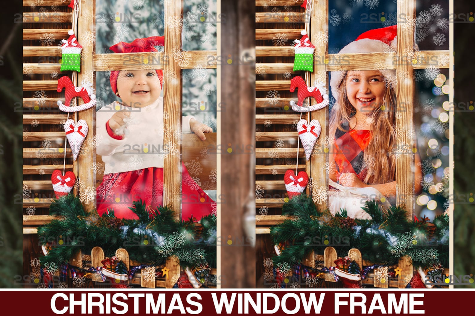 Christmas Window Overlay Christmas Overlay Photo Overlay - Etsy