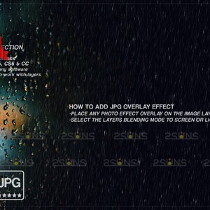 Rain Photoshop Overlays, Water Splatter Overlay, Autumn Overlays ...