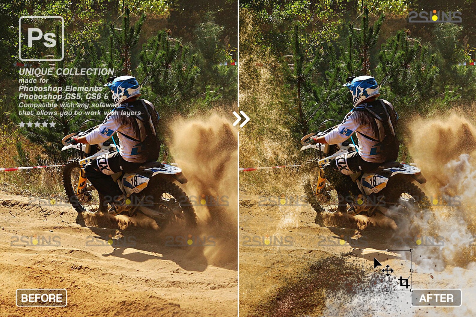 Dirt Explosion Photo Overlays Sports Overlays Photoshop - Etsy