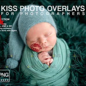 Kiss Photoshop Overlays, Lips Photo Overlays, Valentines Photo Overlays ...