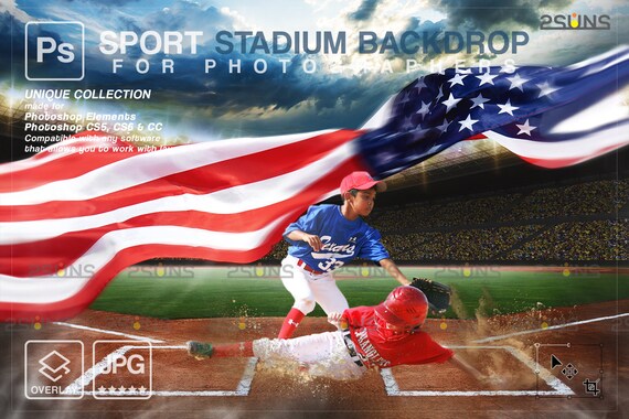 Baseball Backdrop, Sports Digital Background, Photoshop overlay, Sports ...