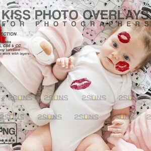 Kiss Photoshop Overlays, Lips Photo Overlays, Valentines Photo Overlays ...