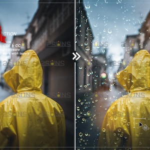 Rain Photoshop Overlays, Water Splatter Overlay, Autumn Overlays ...