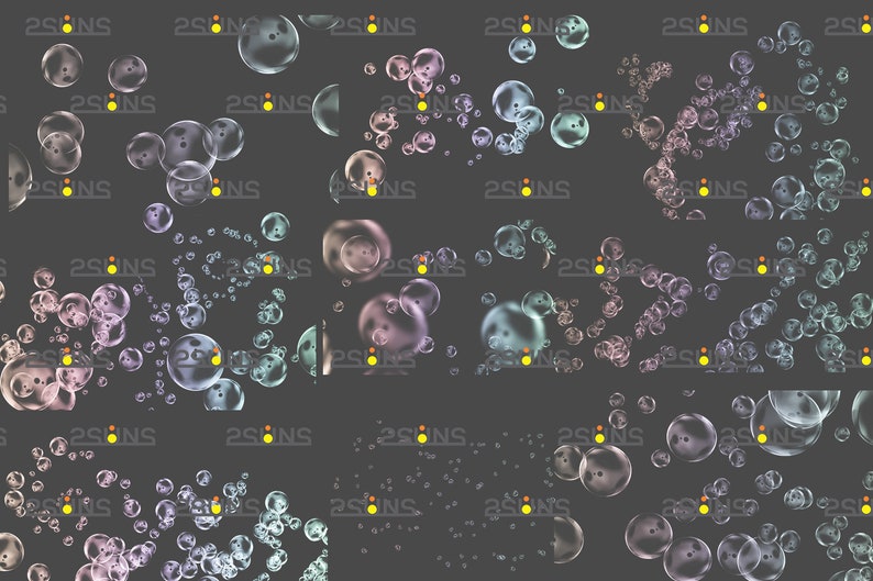 Soap Bubble Photoshop Overlays, Realistic Bubble Photo Overlays ...