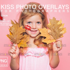 Kiss Photoshop Overlays, Lips Photo Overlays, Valentines Photo Overlays ...