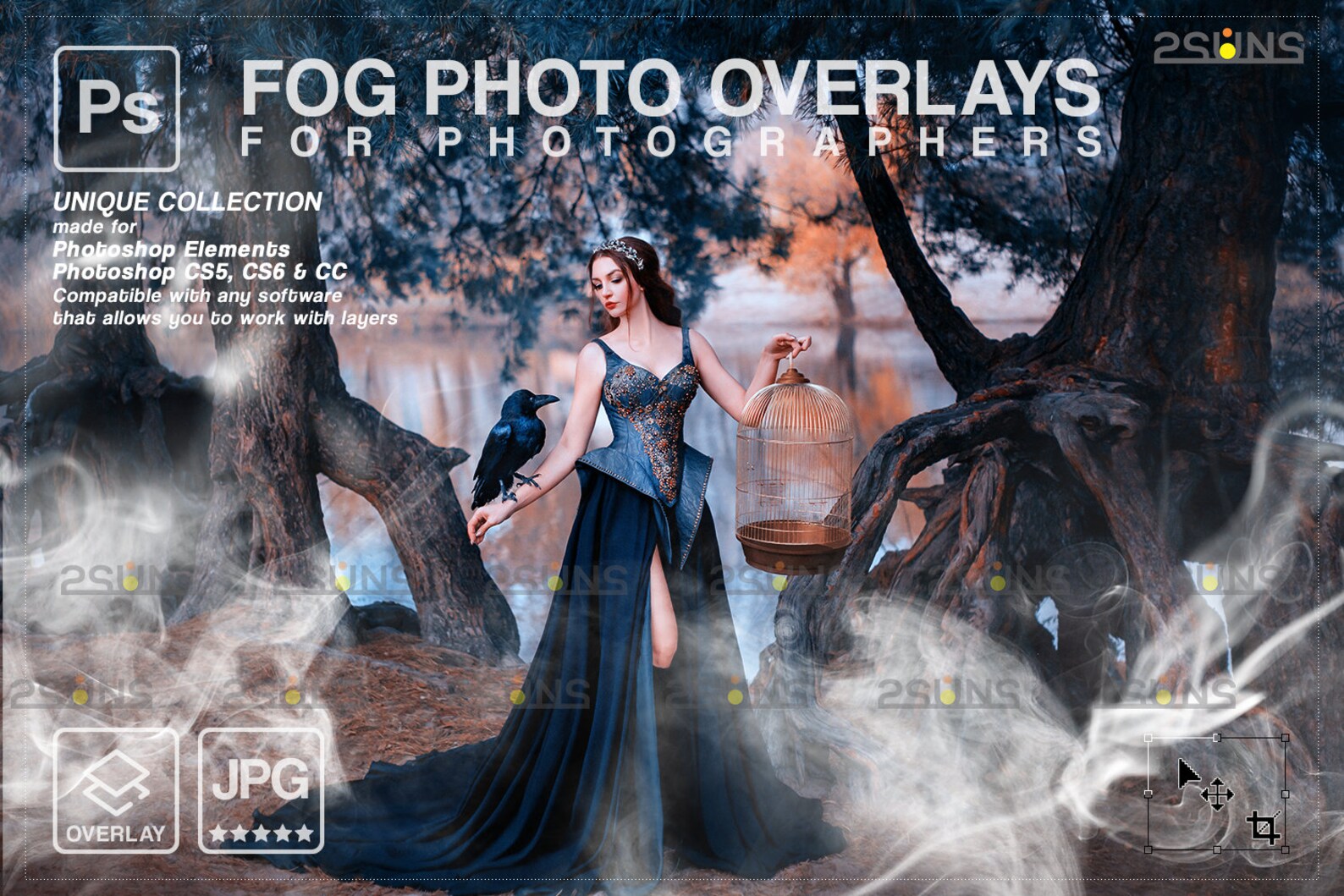 Real Fog Overlay White Smoke Overlay Photoshop Weather - Etsy