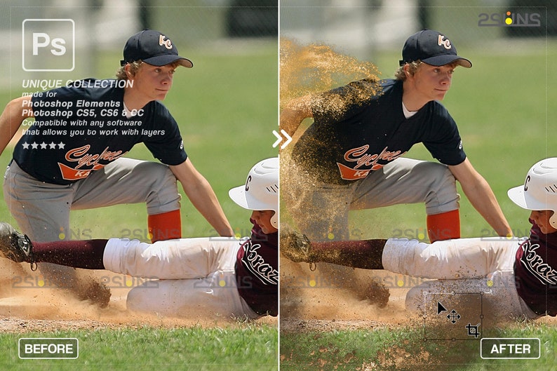 Dirt Explosion Photo Overlays Sports Overlays Photoshop | Etsy