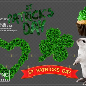 St Patricks Day Digital Background Photoshop Overlay Green - Etsy