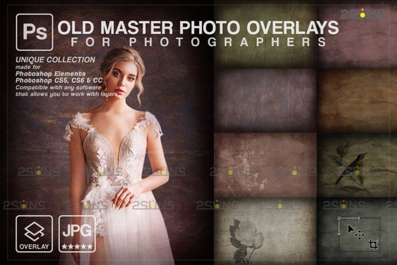 Fine art texture overlays, Photoshop overlay, Textures for Photoshop ...