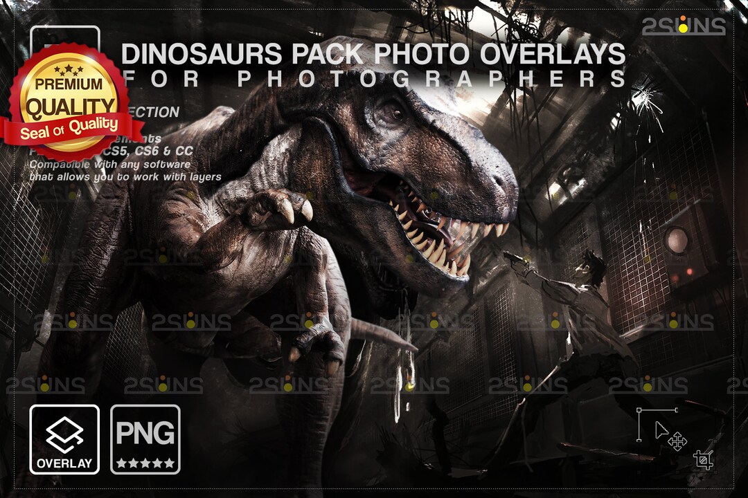 Dinosaur Photoshop Overlays, Dinosaur Clipart, Halloween Overlay ...