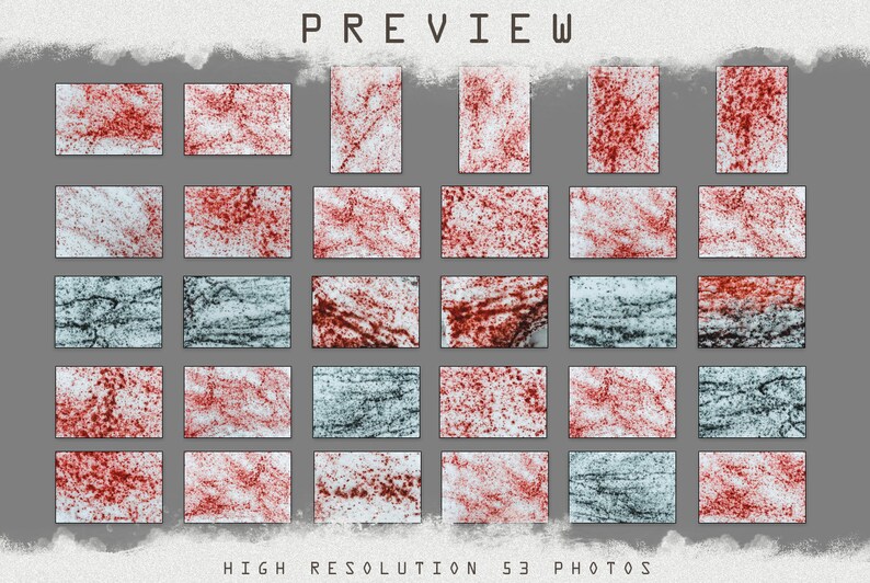 Halloween Overlay, Photo Overlay, Blood Splatter Photoshop Overlays ...