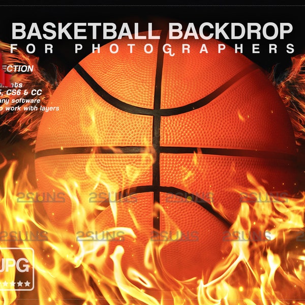 Basketball Backdrop - Etsy