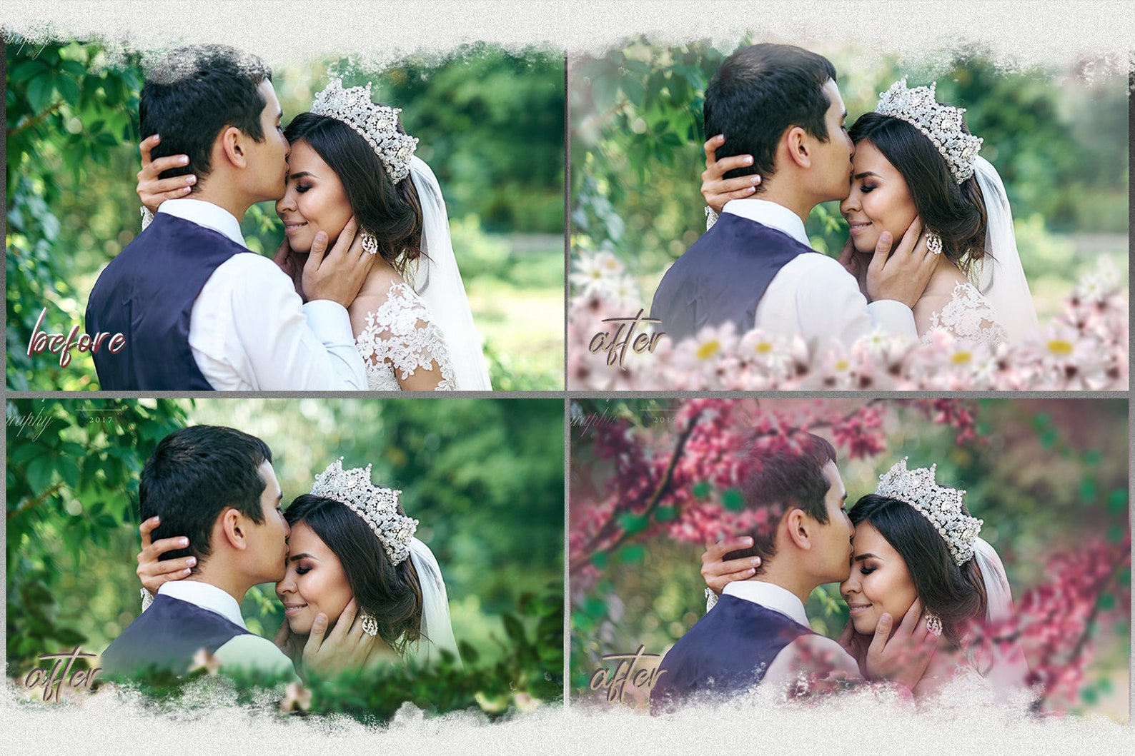 Flower Overlay & Photoshop Overlay: Floral Overlay Bokeh | Etsy