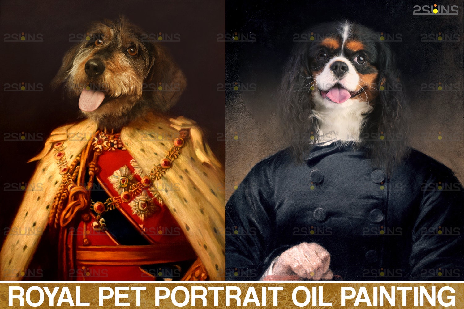 Royal pet portrait & Pet portrait background: Royal pet | Etsy