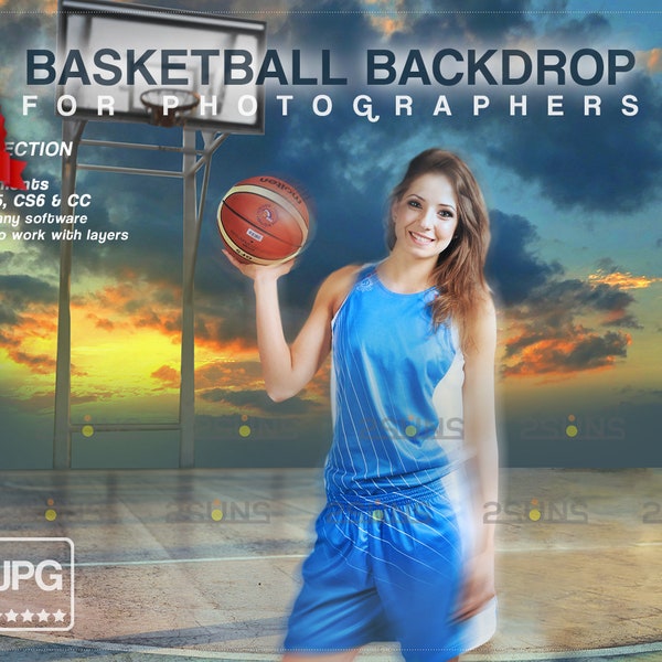 Basketball Sport Overlay Photoshop - Etsy