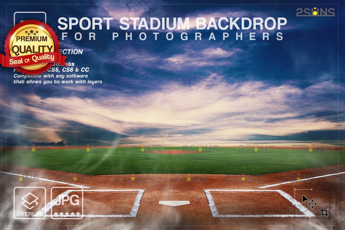 Baseball Backdrop, Sports Digital Background, Photo Overlay, Sports ...