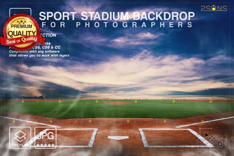 Baseball Backdrop, Sports Digital Background, Photo Overlay, Sports ...