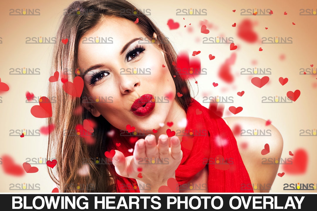 Valentine Photoshop Overlays, Bokeh Hearts, Valentine Photo Overlays ...