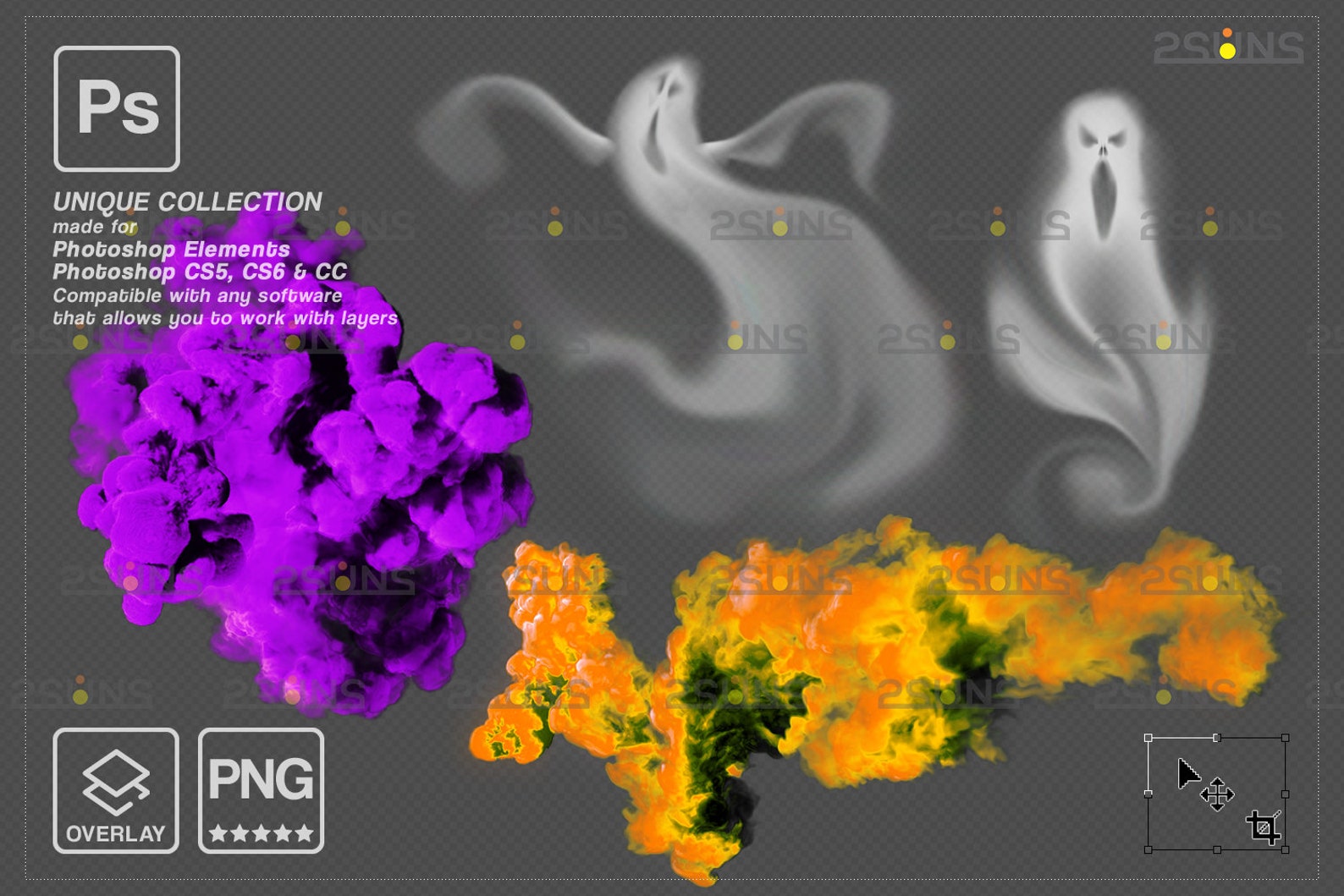 Halloween Overlay Ghost Overlay Photoshop Overlay Ghost - Etsy