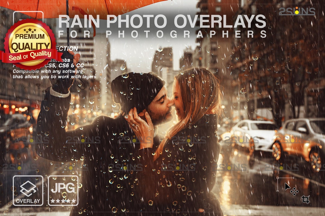 Rain Photoshop Overlays, Water Splatter Overlay, Autumn Overlays ...