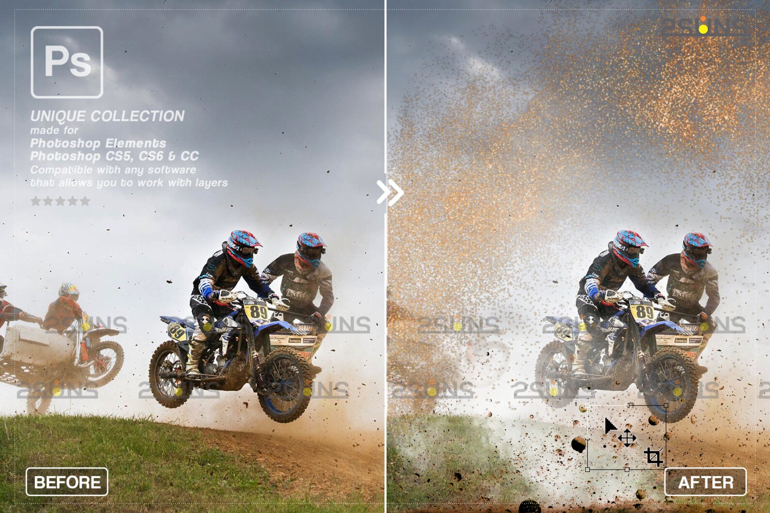 Dirt Explosion Photo Overlays Sports Overlays Photoshop | Etsy
