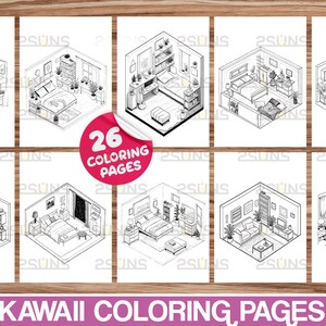 Kawaii Coloring Pages, Printable Adult Coloring Pages, Pocket Room 26 ...