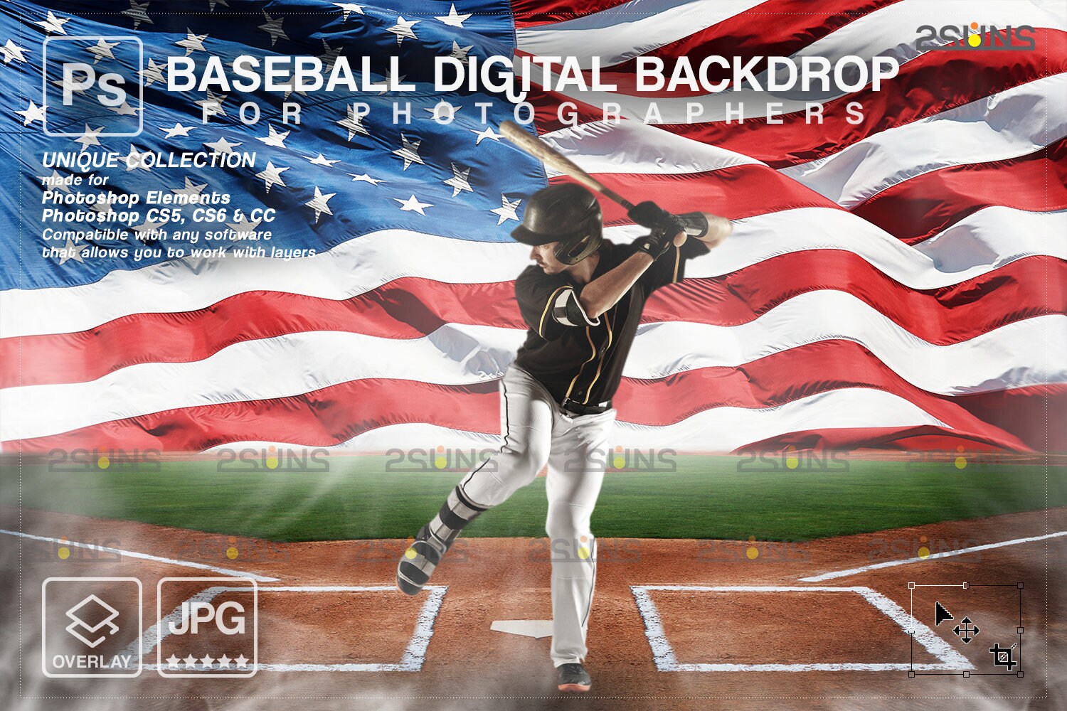 Baseball Backdrop Sports Digital Background Photoshop - Etsy