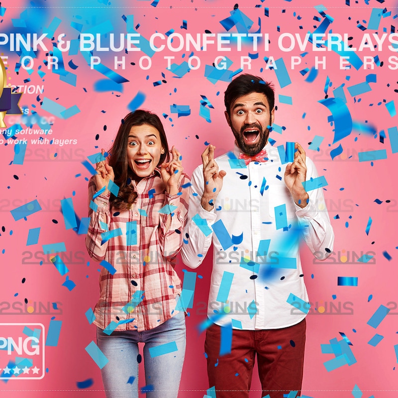 Blue Gender Poppers - Etsy UK