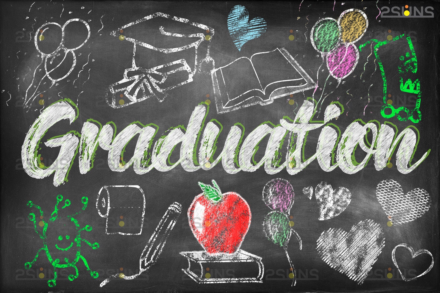 Photoshop Overlays, Graduation Overlays, Photo Overlays Sidewalk Chalk ...