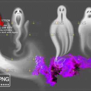 Halloween Overlay, Ghost Overlay, Photoshop Overlays, Ghost Clipart ...