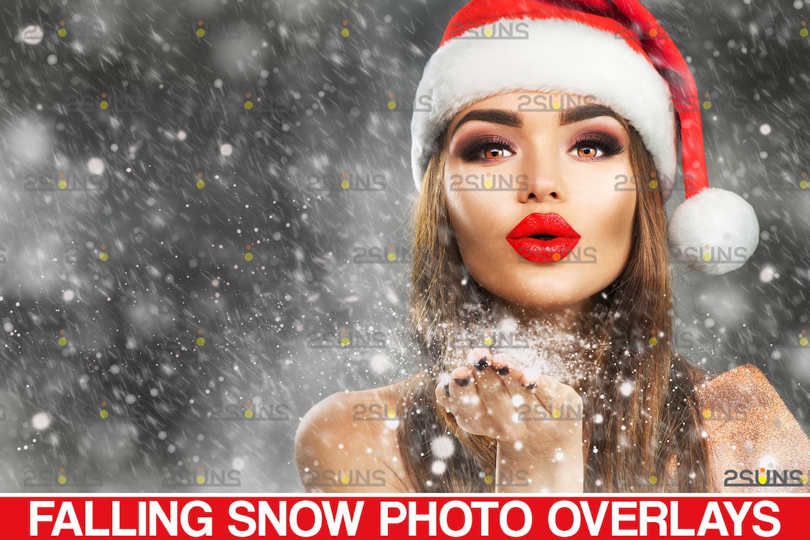 Falling Snow Overlay Snowy Overlay Photoshop Overlay - Etsy