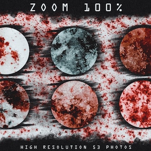 Halloween Overlay, Photo Overlay, Blood Splatter Photoshop Overlays ...