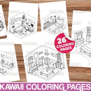 Kawaii Coloring Pages, Printable Adult Coloring Pages, Pocket Room 26 ...