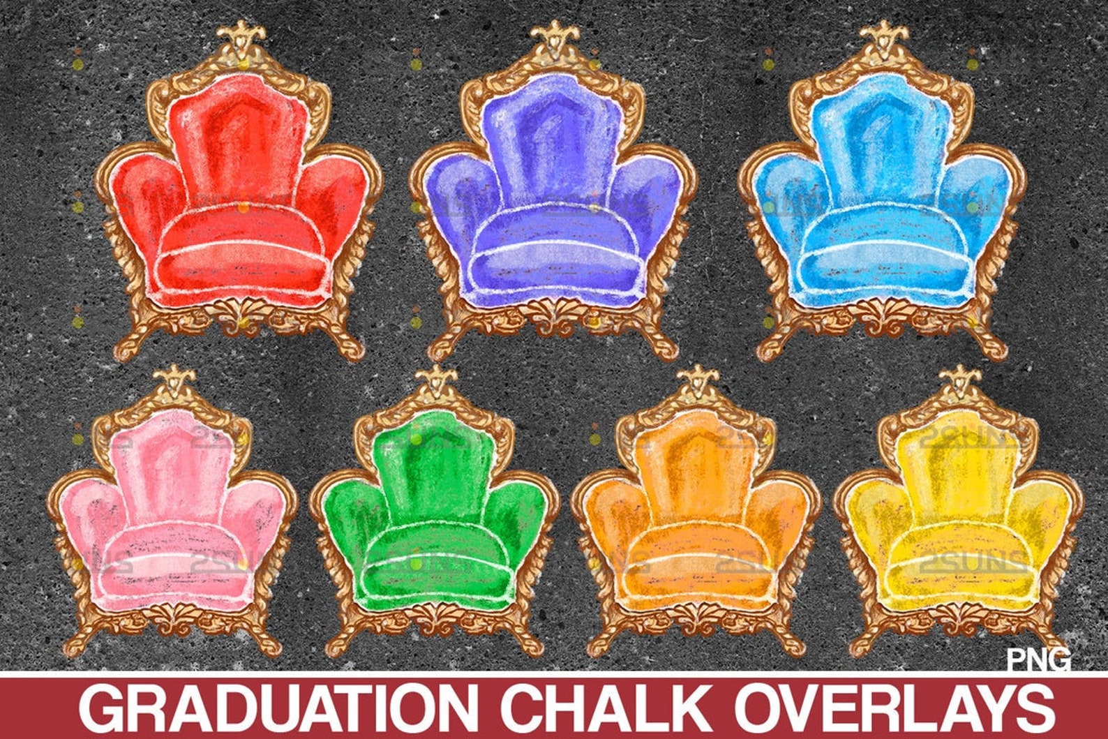 Photoshop Overlays, Graduation Overlays, Photo Overlays Sidewalk Chalk ...