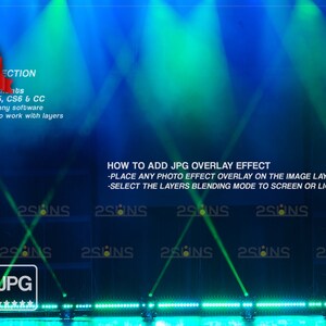 Neon Photoshop Overlays, Bokeh Overlays, Christmas Overlays, Neon Light ...