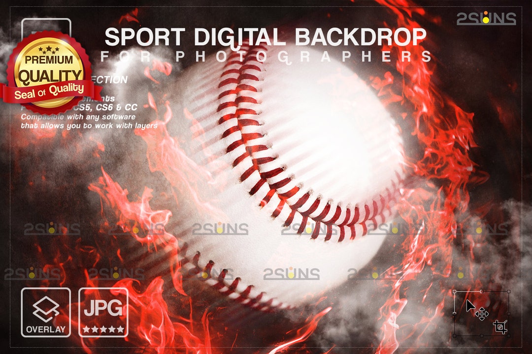 Baseball Backdrop, Sports Digital Background, Photo Overlay, Sports ...