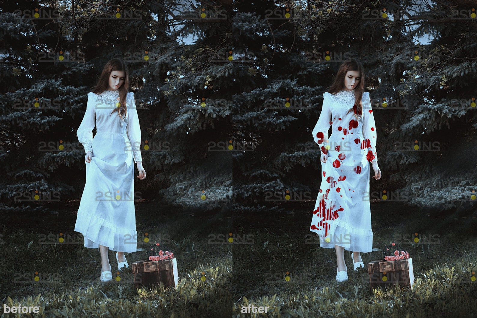 Blood tear drop photoshop overlay & Distressed texture | Etsy