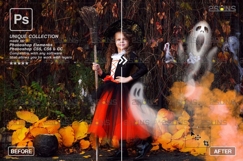 Halloween Overlay Ghost Overlay Photoshop Overlay Ghost - Etsy