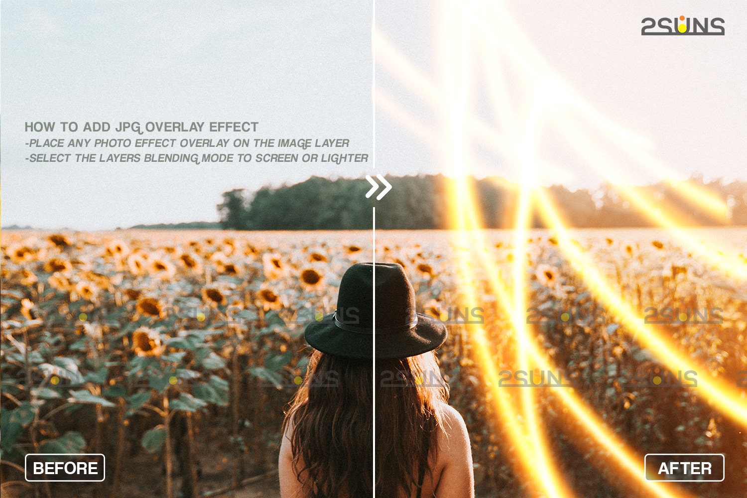 Sunlight Photo Overlays, Lens Flare Photoshop Overlays, Natural Sun ...