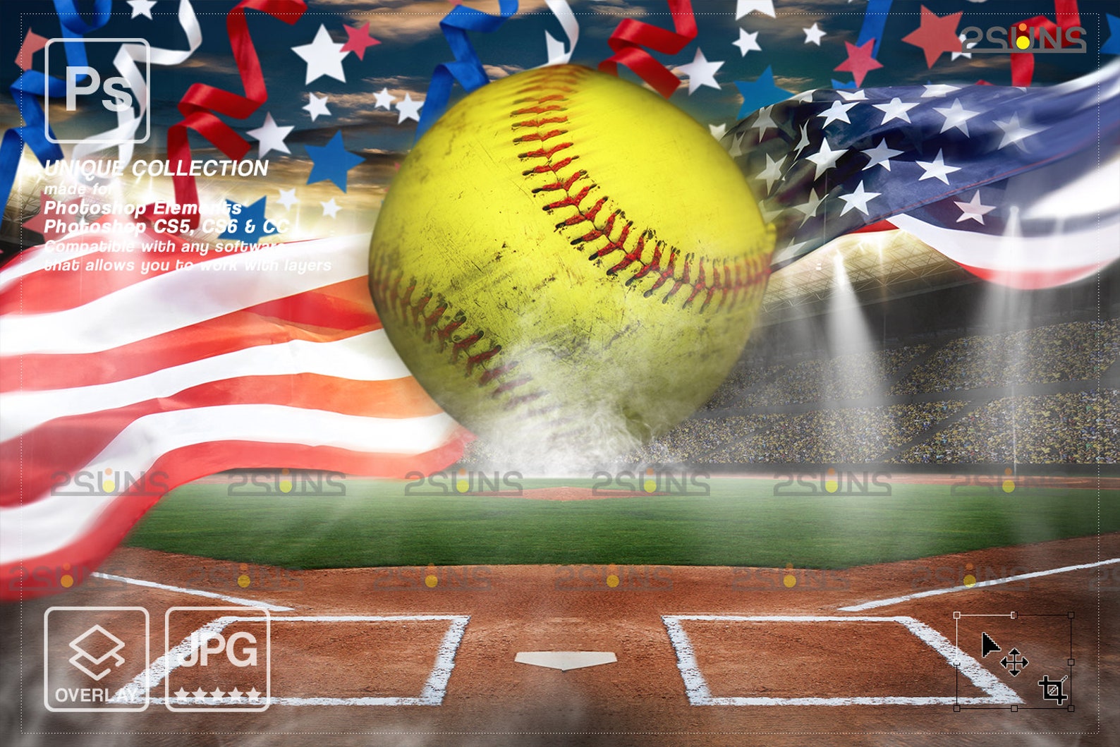 Softball Backdrop Sports Digital Background Photoshop - Etsy