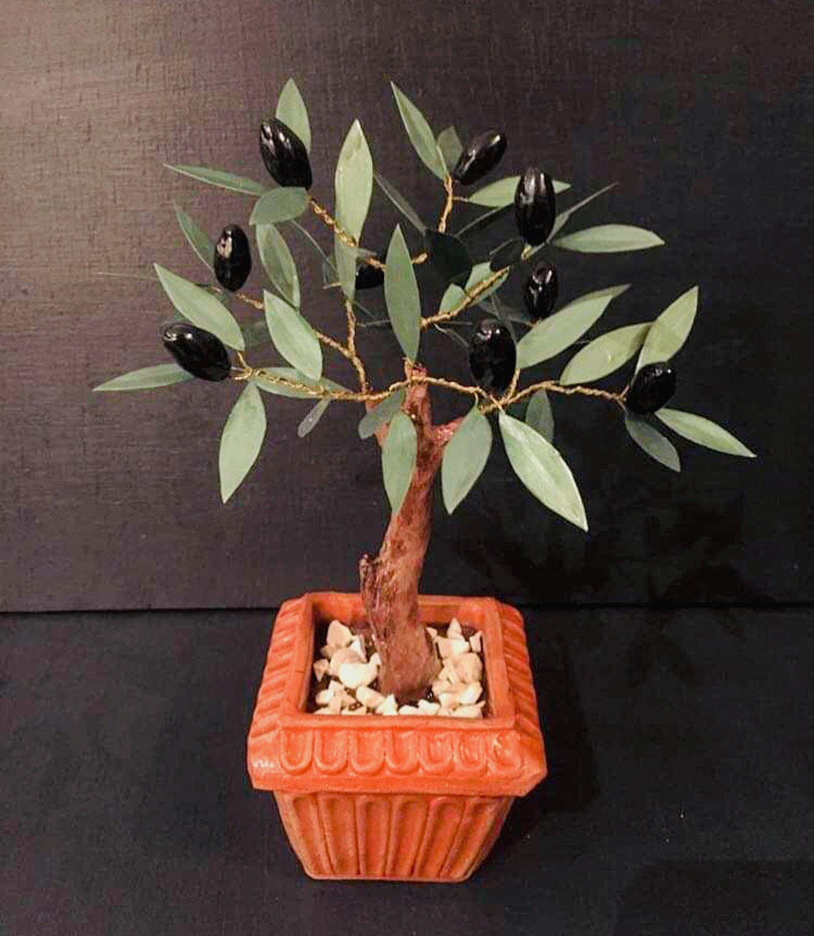 Olive Tree in Clay Pot Home Decor Decoration Gift Art Deco - Etsy
