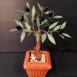 Olive Tree in Clay Pot Home Decor Decoration Gift Art Deco - Etsy