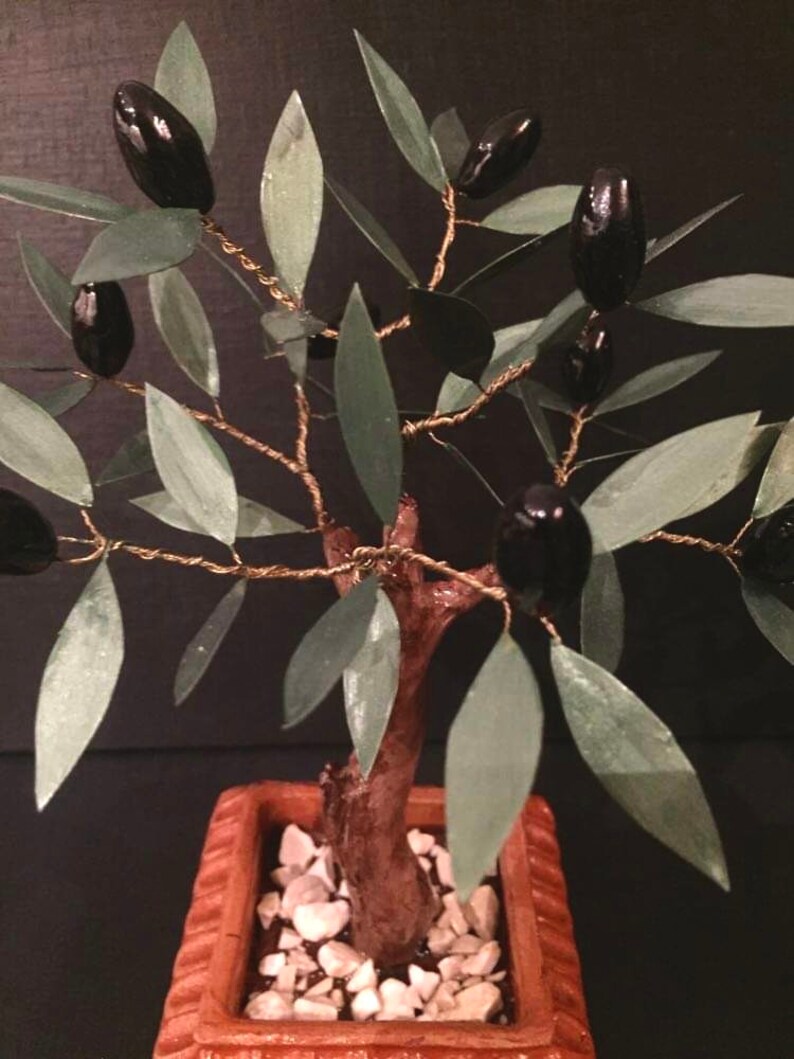 Olive Tree in Clay Pot Home Decor Decoration Gift Art Deco - Etsy